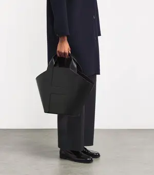 Harrods Leather H Tote Bag