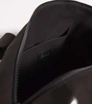 Harrods Cotton Barrel Bag With Logo - Black