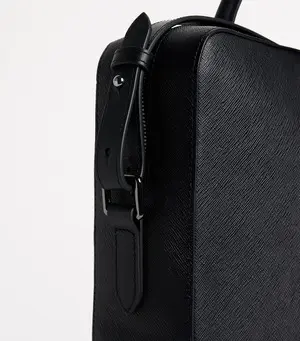 Harrods Saffiano Leather Briefcase