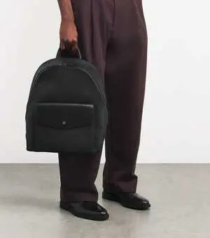 Harrods Saffiano Leather Backpack