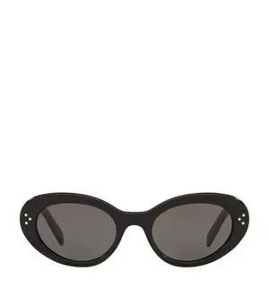 Celine Acetate Cat Eye Sunglasses - Black