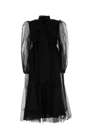 Zimmermann Tulle Midi Dress - Black