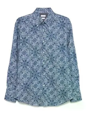 Brunello Cucinelli Paisley-print Shirt - Blue