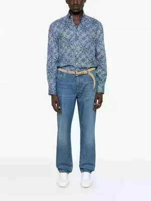 Brunello Cucinelli Logo-embroidered Jeans