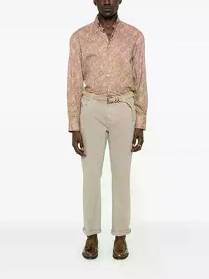 Brunello Cucinelli Logo-embroidered Straight Leg Jeans