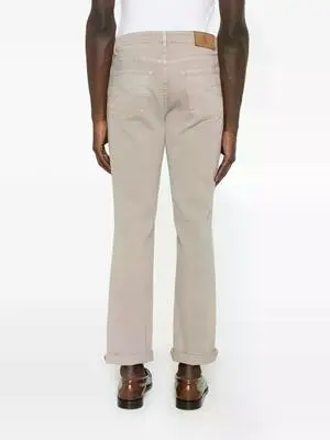 Brunello Cucinelli Logo-embroidered Straight Leg Jeans