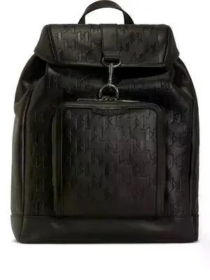 Karl Lagerfeld K/loom Leather Backpack - Black