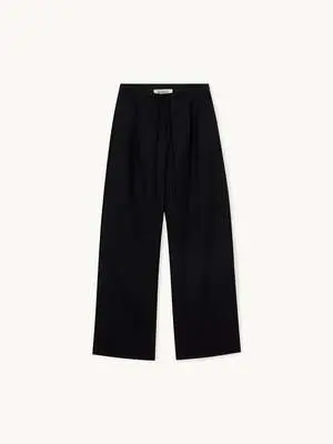 RÓHE Relaxed Drawstring Trousers - Black