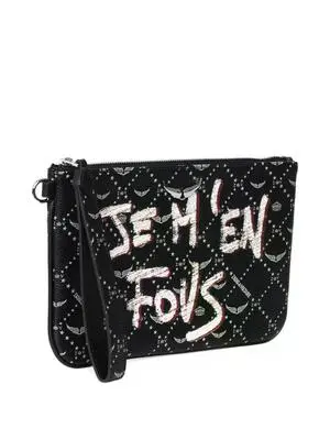 Zadig&Voltaire Monogram Clutch - Black
