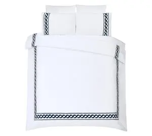 Dee Ocleppo Cable Border 3pc Full/queen Comfort Er Set