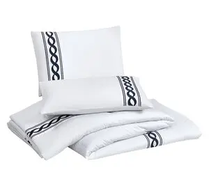 Dee Ocleppo Cable Border 3pc Full/queen Comfort Er Set