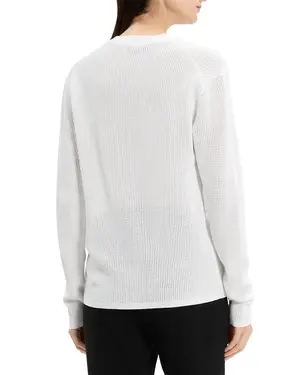 Theory V-neck Cardigan Sweater - White