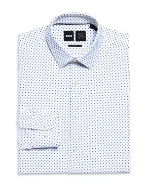 BOSS Performance Hank Slim Fit Shirt - Light Pastel Blue