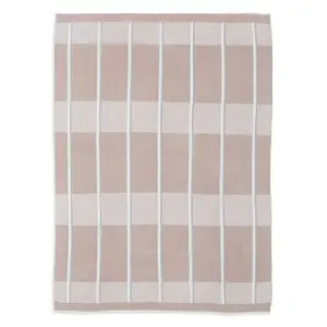Barefoot Dreams Cozychic Accent-stripe Throw Blanket, 54 X 72 - Stone Multi