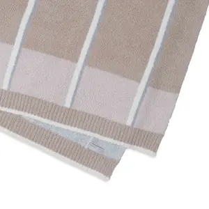 Barefoot Dreams Cozychic Accent-stripe Throw Blanket, 54 X 72