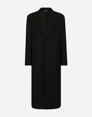 Dolce & Gabbana Single-breasted Double-face Stretch Wool Coat