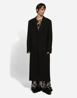 Dolce & Gabbana Single-breasted Double-face Stretch Wool Coat
