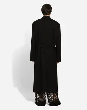 Dolce & Gabbana Single-breasted Double-face Stretch Wool Coat