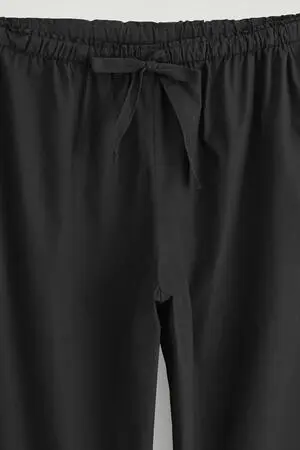 Cos Drawstring Cotton Straight Leg Pants