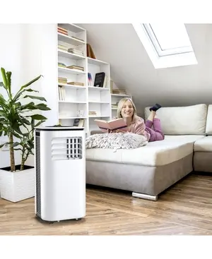 MECALE 9000 Btu Portable Air Conditioner With Fan And Dehumidifier