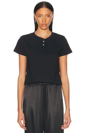 Leset Henley T-shirts For Women