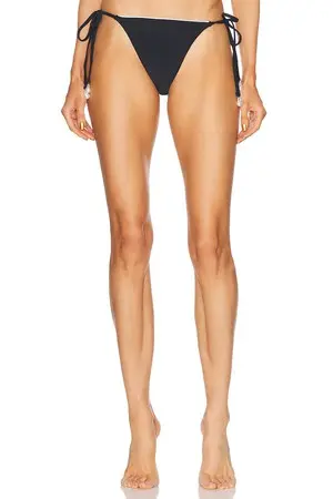 LA PORTE Aurora Bikini Bottom - Jet Black