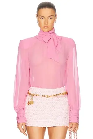 ROWEN ROSE Long Sleeve Top - Pink