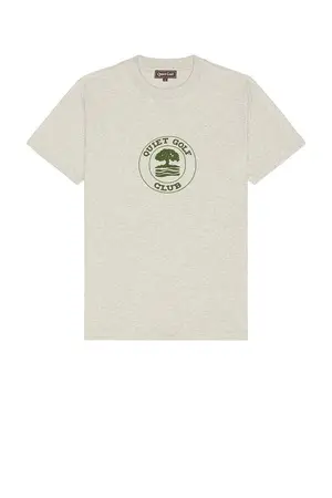 QUIET GOLF Quiet Oak Tee In Light Grey