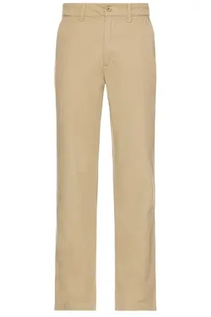 QUIET GOLF Monogram Chino Pant In Beige