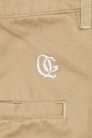 QUIET GOLF Monogram Chino Pant In Beige
