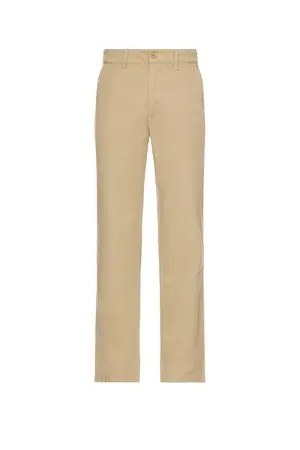 QUIET GOLF Monogram Chino Pant In Beige
