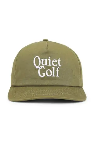 QUIET GOLF Heritage 5 Panel Cap - Olive