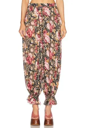 Flowy Satin Pleated Pants for Women
