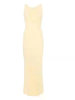 AYA MUSE Ribbed-knit Maxi Dress