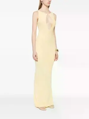 AYA MUSE Ribbed-knit Maxi Dress