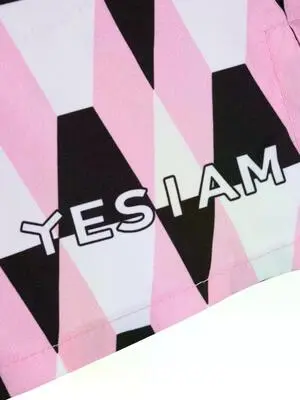 YES I AM Geometric-print Swim Shorts