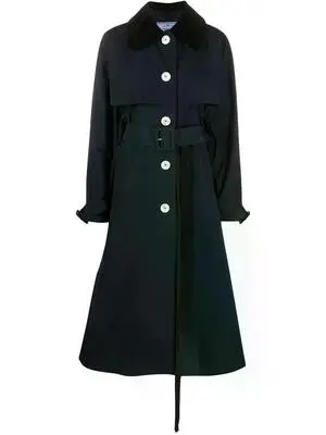 Prada Single-breasted Belted Trench Coat