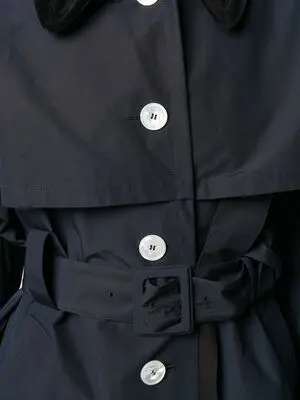 Prada Single-breasted Belted Trench Coat