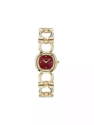 FERRAGAMO Double Gancini 25mm Watch - Red