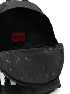 Hugo Logo-print Backpack - Black