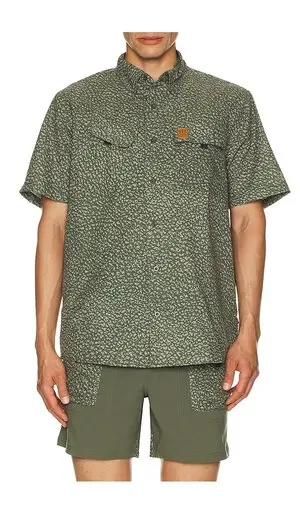 TOPO DESIGNS Retro River Shirt In Army
