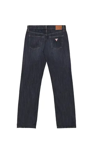 Guess G16 Straight Jeans - Aged Dark Selvedge Wash