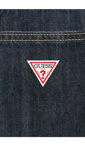Guess G16 Straight Jeans - Aged Dark Selvedge Wash