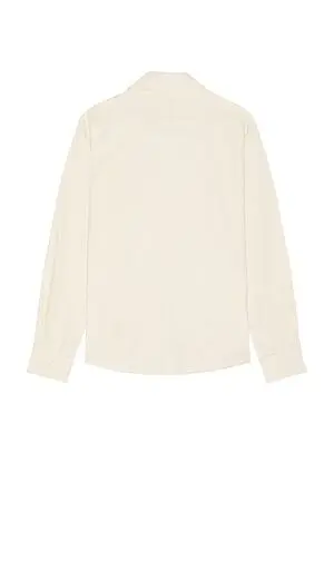 FLANEUR Embroidered Turtle Shirt In Cream