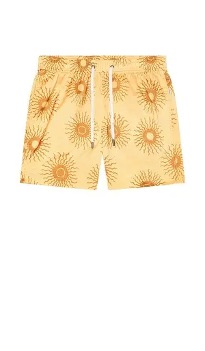 Onia Charles 5 Swim Trunk - Orange Multi