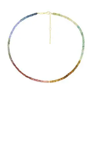 Shashi Aisha Gemstone Necklace - Muted Rainbow