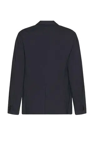 Theory Stretch Linen Clinton Blazer In Black - Eclipse