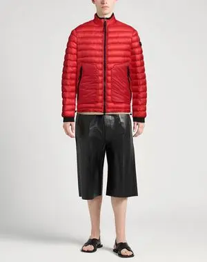 Peuterey Padded Quilted Shell Jacket - Red