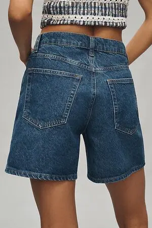 REFORMATION Raye Mid-rise Relaxed Denim Shorts - Cleary