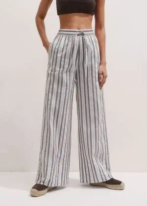 ME+EM Striped Drawstring Beach Pant